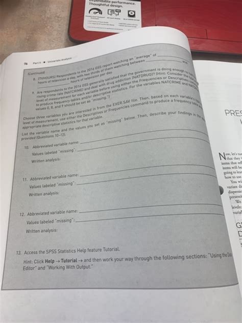 Spss Statistics Lab Exercise 51 Instructor Date To
