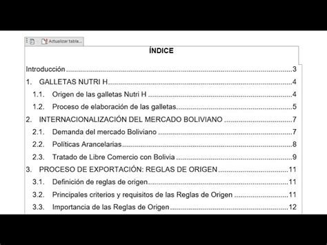 Modelo De Pagina De Indice 📌 Crear Índice AutomÁtico En Word Con
