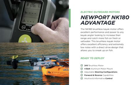 Newport Nk180 Kayak Trolling Motor 1 8hp Brushless