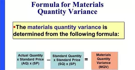 Material Quantity Variance Mqv Assignment Point