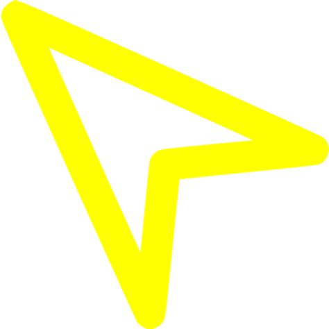 Yellow Cursor 3 Icon Free Yellow Cursor Icons