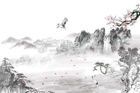 산수화 동양화 먹그림디자인 수묵화일러스트 동양화일러스트 사진 이미지 일러스트 캘리그라피 See862작가