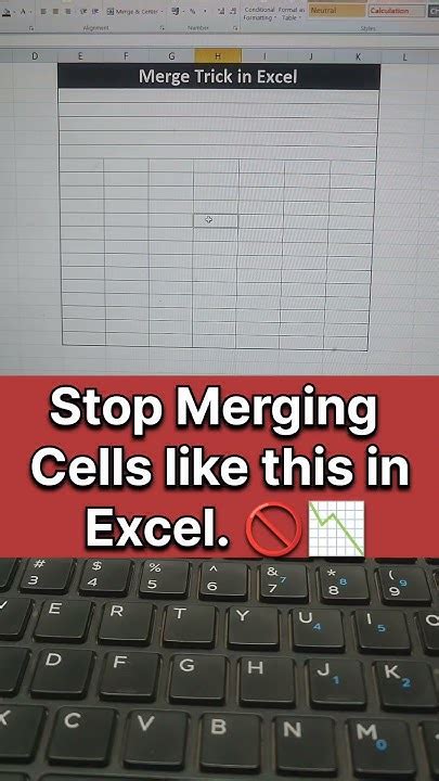 Excel Merge Trick You Must Know Excel Shorts Short Tricks