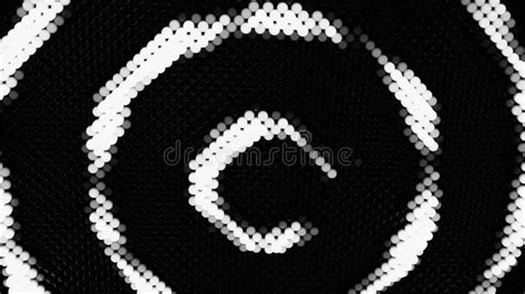 Black And White Concentric Circles Expanding And Rotating Design Stock Video Video Of Texture