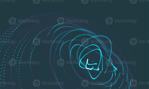 Abstract Music Background Big Data Particle Flow Visualisation Science Infographic Futuristic