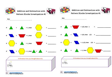 Pattern Block Fractions Anyone