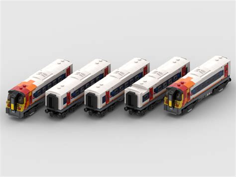 Lego Moc Class 444 Desiro 5 Carriage Emu Train In South West Trains