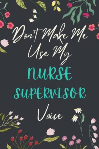 nurse supervisor notebook lined blank notebook journal an appreciation thank you and funny