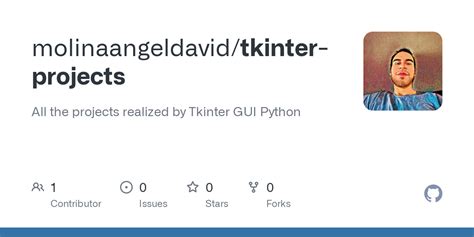 Github Molinaangeldavid Tkinter Projects All The Projects Realized By Tkinter Gui Python