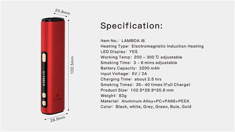 Lambda I8 Smart Induction System Vape Kit Uae Vape Kit Dubai Delivery Vape For Less