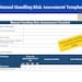 Manual Handling Risk Assessment Template OSHA Compliant Instant Download Comprehensive