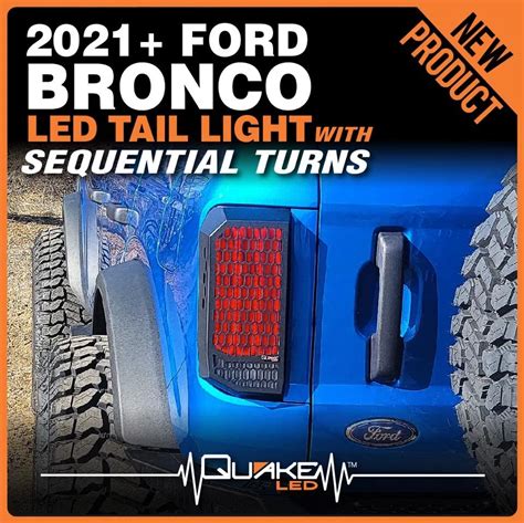 Quake Led Releases Ford Bronco Metal Tek Sequential Led Tail Light