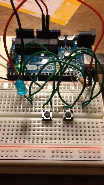 Devins Arduino Project 3 Duo Pushbuttons Parallel With Led Youtube