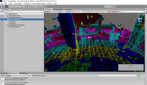 Hololens The Ball Goes Through The Ground In Holo Lens But In Unity It Works Wellspatial