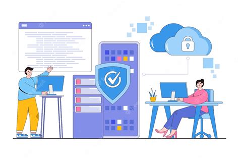 Premium Vector Flat Database Programmer With Programming Languages