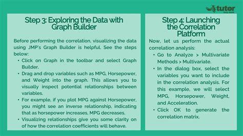 Basics Steps Of Correlation Analysis In Jmp Softwarepdf