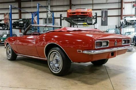 1968 Chevrolet Camaro 78838 Miles Matador Red Convertible 350ci V8