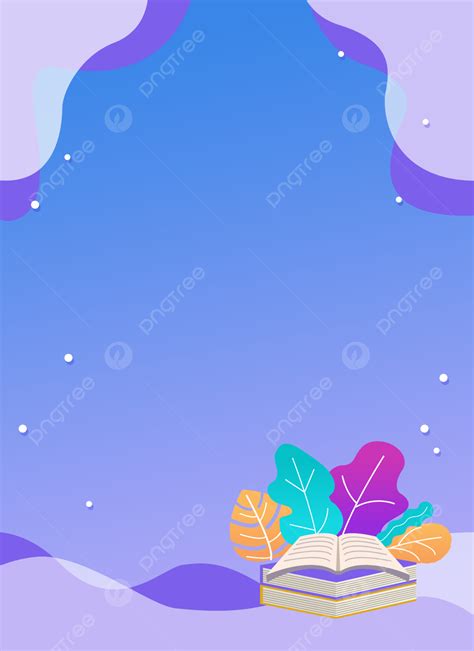 Fresh Wind Hand Drawn Blue Gradient Learning Background Wallpaper Image