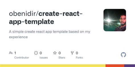 Github Obenidircreate React App Template A Simple Create React App