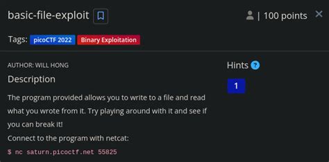 Basic File Exploit100 Points— Binary Exploitation Writeup Pico Ctf