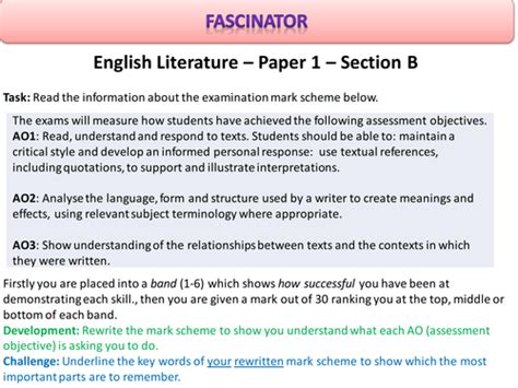 Aqa English Literature Paper 1 Section B Pre 19th Century Part 1 8 Lesson Sequence