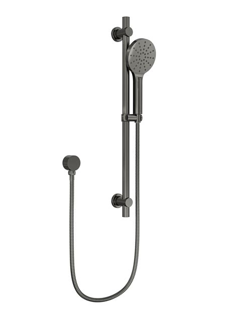 Souljet Sliding Shower Rail Gunmetal Linsol