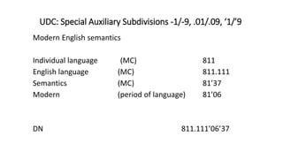 UDC Table G To K Pptx