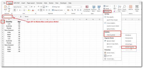 Learn Excel Unhide Cells In Excel Easy Methods