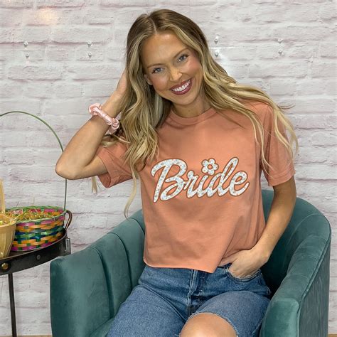 Cursive Doll Logo Bride Cropped Vintage Tee Ditzy Flowers Etsy