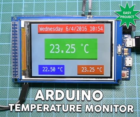Arduino Temperature Monitor And Real Time Clock With 32 Display 6 Steps Instructables