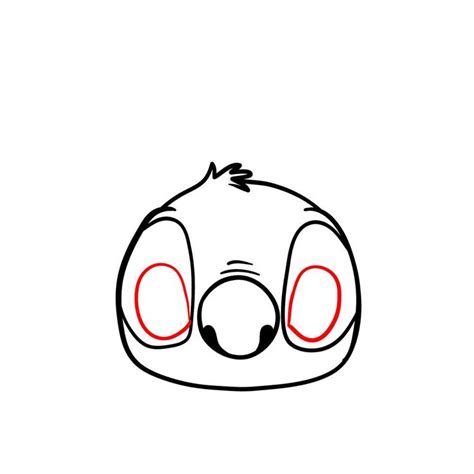 How To Draw Stitchs Head Sketchok Easy Drawing Guides Lilo And Stitch Drawings Stitch
