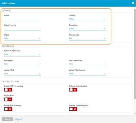 Configuring Locations Zscaler
