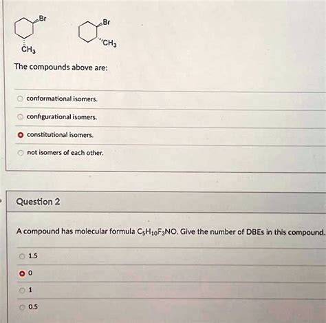 Solved Texts B Ch3 Ch3 The Compounds Above Are Conformational Isomers Configurational