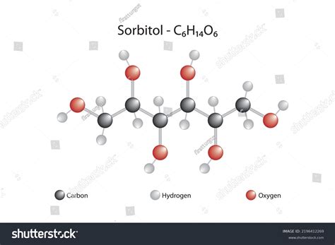 Molecular Formula Chemical Structure Sorbitol Stock Vector Royalty Free 2196412269 Shutterstock