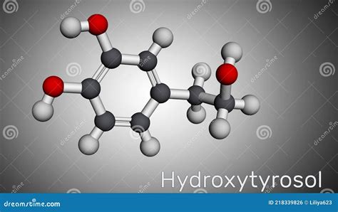 Catechol Molecular Structure 3d Flat Model Ortho Isomer Structural Chemical Formula View From