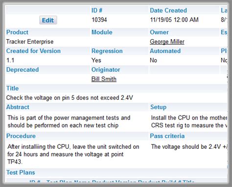 Technology Test Cases ExtraView