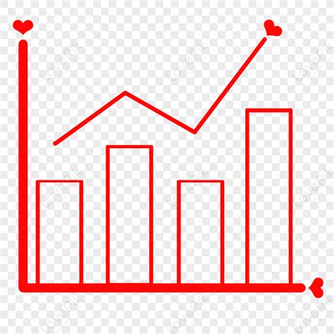 統計剪貼畫愛心圖表分析折線圖條形圖psd圖案素材免費下載，可愛卡通圖片，尺寸1200 × 1200px Lovepik