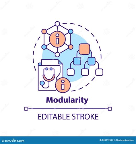 D Customizable Thin Line Icon Modularity Concept Stock Illustration Illustration Of Resources