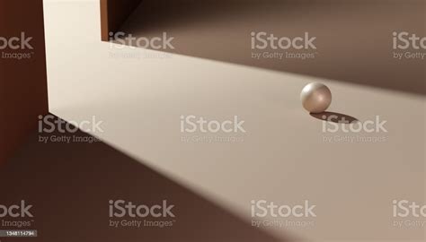 제품 표시 배경 개체 배치 모형 3d 렌더링 가벼운 파스텔 컬러 섀도우가 있는 최소한의 추상적인 객실입니다 갈색에 대한 스톡 사진 및 기타 이미지 Istock