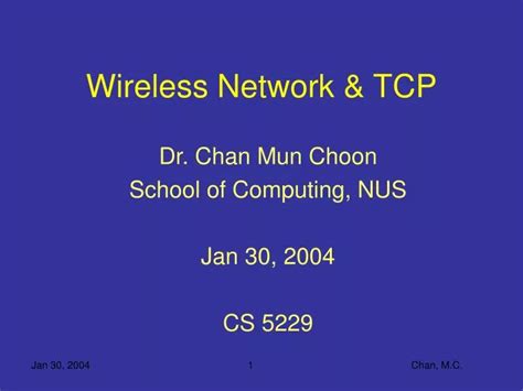 Ppt Wireless Network And Tcp Powerpoint Presentation Free Download Id889153