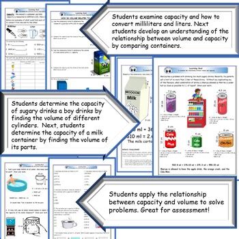 Relationship Between Volume And Capacity To Solve Problems Part Lesson