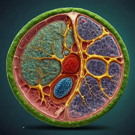 Plant Cell Anatomy Diagram Structure With All Part Nucleus Smooth Rough Endoplasmic Reticulum