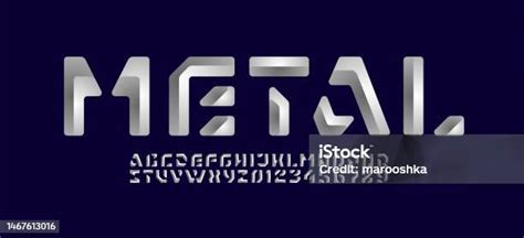 3d 추상 하이테크 테크노 알파벳 글꼴 미래의 공간 디자인 로고 또는 브랜드 이름 또는 게임 벡터 일러스트 레이 션 10eps 3차원 형태에 대한 스톡 벡터 아트 및 기타