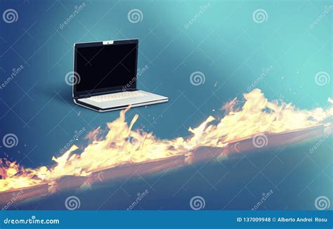 The Laptop Firewall Stock Photo Image Of Cyber Safeguard