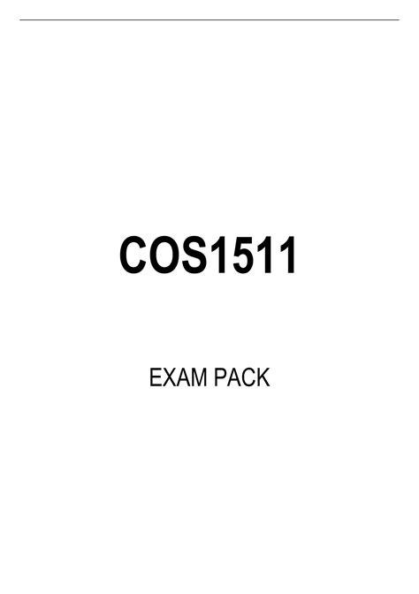 cos1511 exam pack 2022 cos1511 introduction to programming i cos1511 stuvia sa