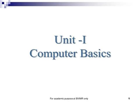 Basics Of Computer System Ppt Artofit