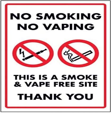 V Safety 57058an S No Smoking No Vaping This Is A Smoke And Vape Free