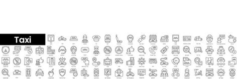 Set Of Outline India Icons Minimalist Thin Linear Vector Image