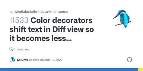color decorators shift text in diff view so it becomes less comparable