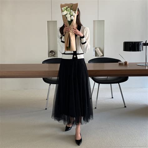 아뜨랑스 🍁 가을 세일 쿠폰팩 허밍 발레리나 샤 블랙 롱스커트 셀프웨딩 샤스커트 하객룩 롱스커트 스커트 Skirt Sk6033